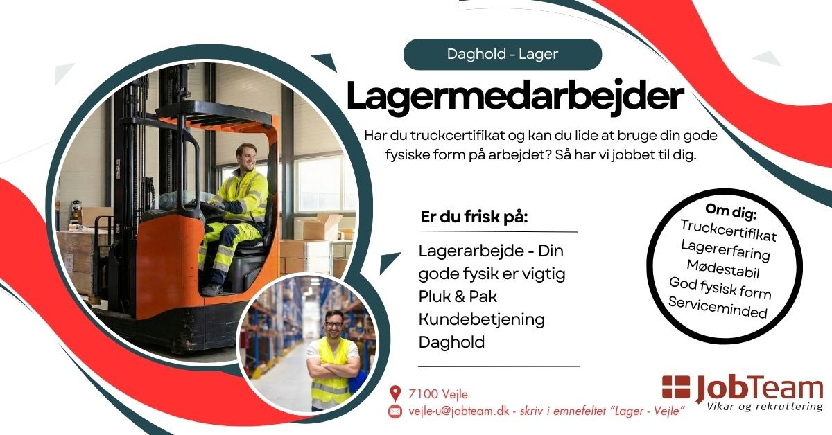 Har du masser af energi, kører truck og har erfaring på et lager?