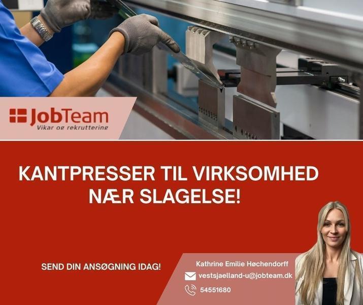 Har du erfaring med kantpresser og bukkearbejde? Så er det måske det vi ...