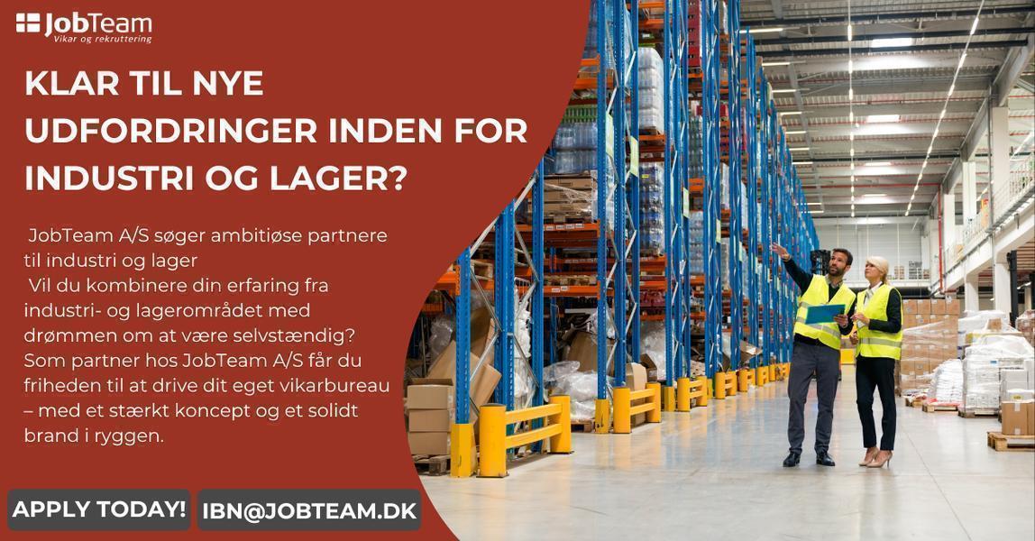 Klar til nye udfordringer indenfor industri og lager?