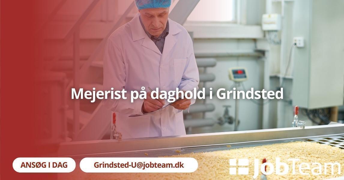 Mejerist på daghold i Grindsted