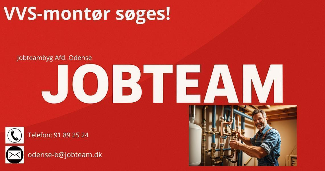 VVS-montør søges til projekt på Fyn