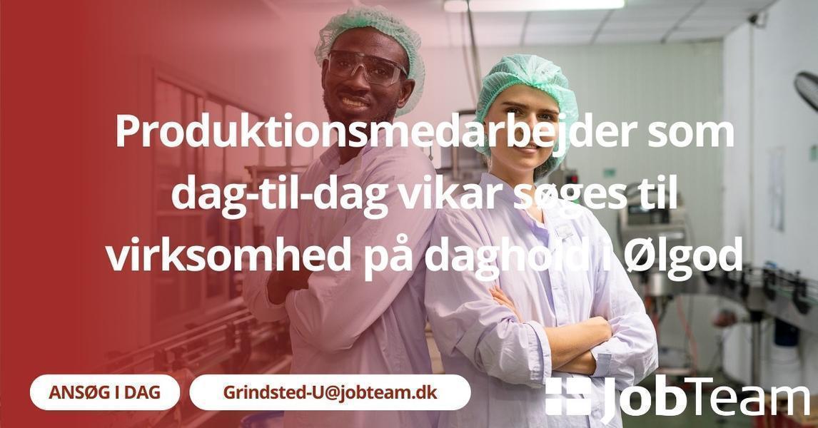 Produktionsmedarbejder som dag-til-dag vikar søges til virksomhed på ...